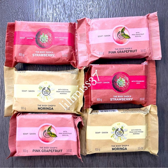 The Body Shop | Bath | 6x New The Body Shop Bar Soap Set Of 6 Moringa ...
